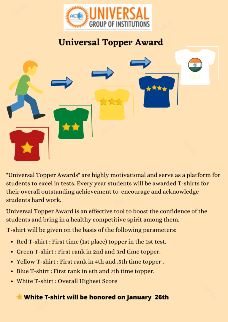 Universal Topper Award - Universal Group Of Institutions