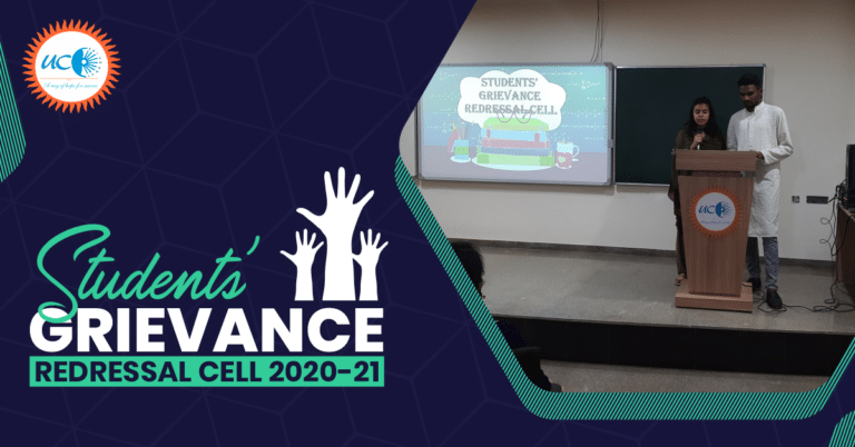 STUDENTS’ GRIEVANCE REDRESSAL CELL 2020-21 - Universal Group Of Institutions