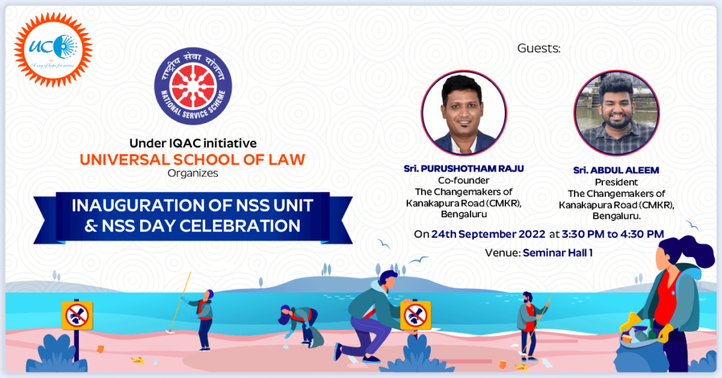 INAUGURATION OF NSS UNIT AND NSS DAY CELEBRATION