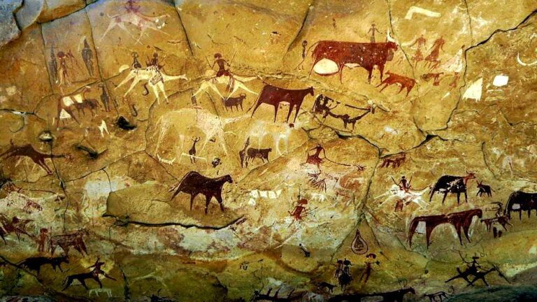 Enumerate the Significance of the cave paintings in reconstruction of ...