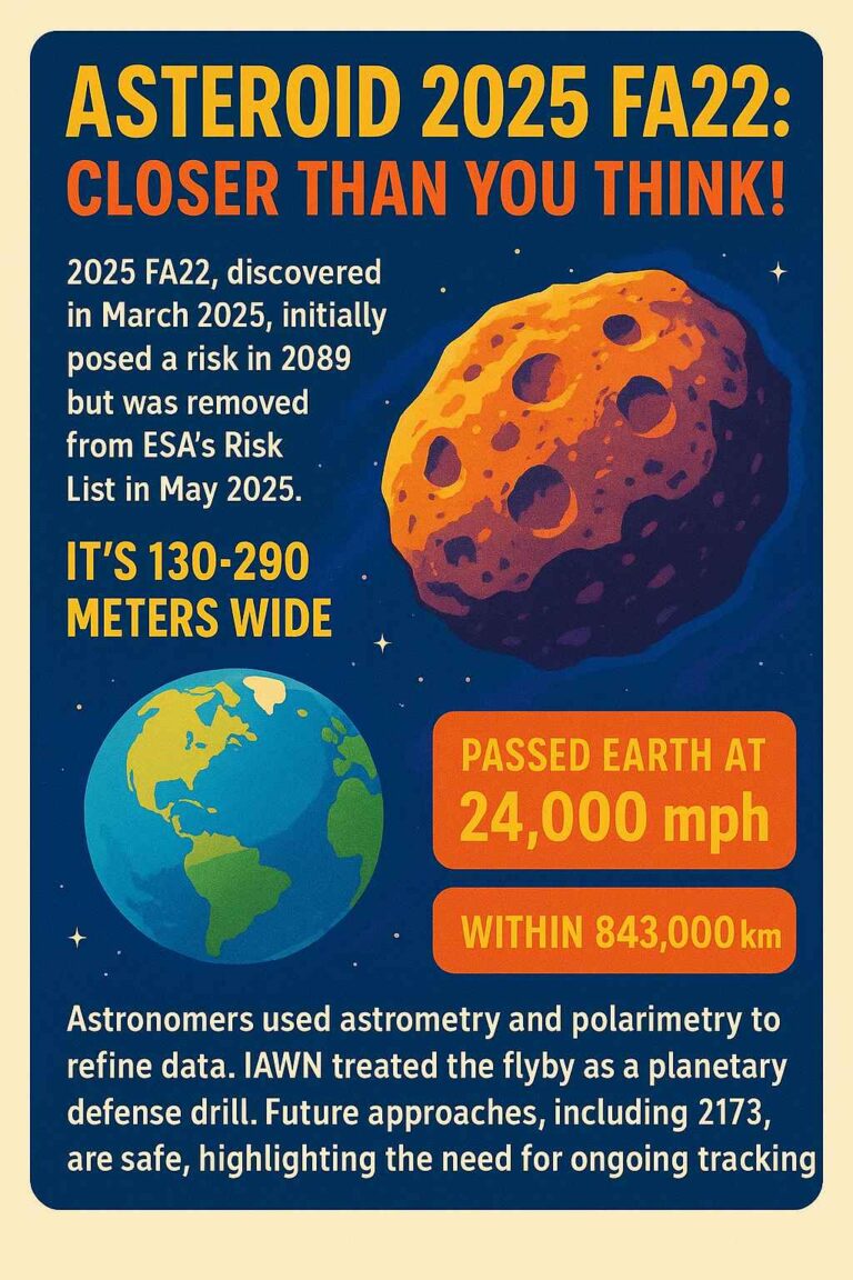 Asteroid 2025 FA22 Close Encounter Earth Explained