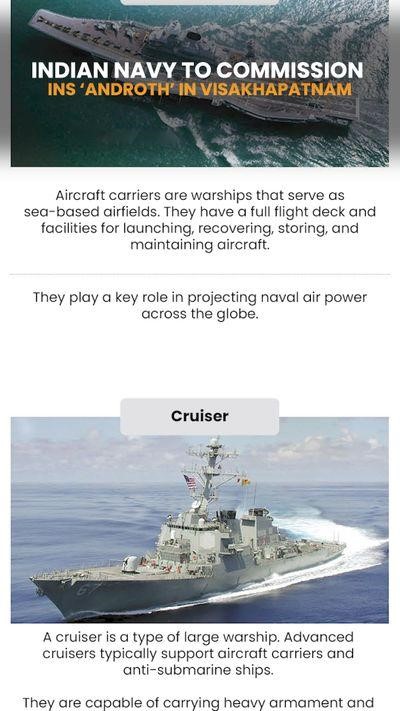 INS Androth Commissioned in Visakhapatnam Today