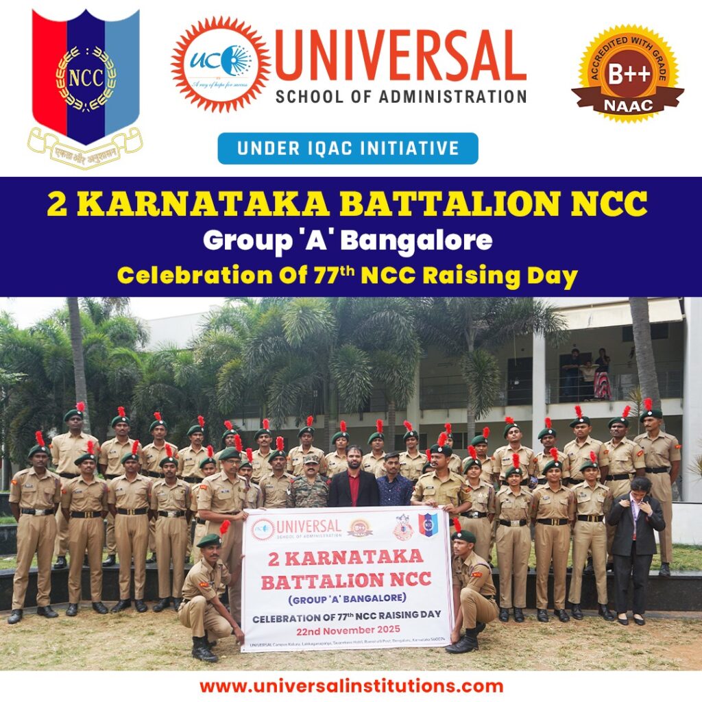 NCC Raising Day Celebration with Cadets and Dignitaries - Universal ...